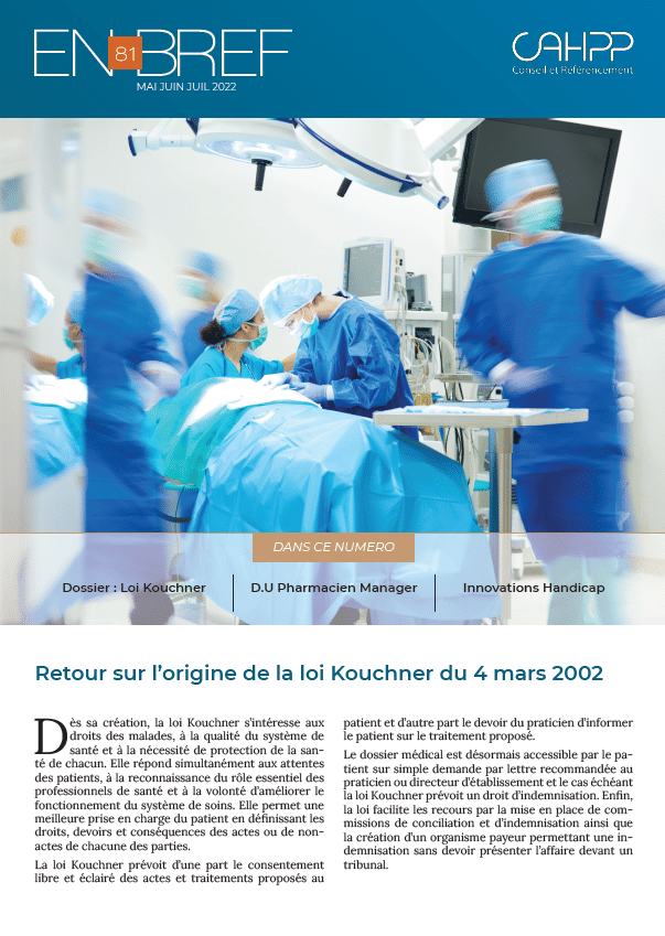 En Bref 81, l’actualité CAHPP et de ses adhérents – CAHPP